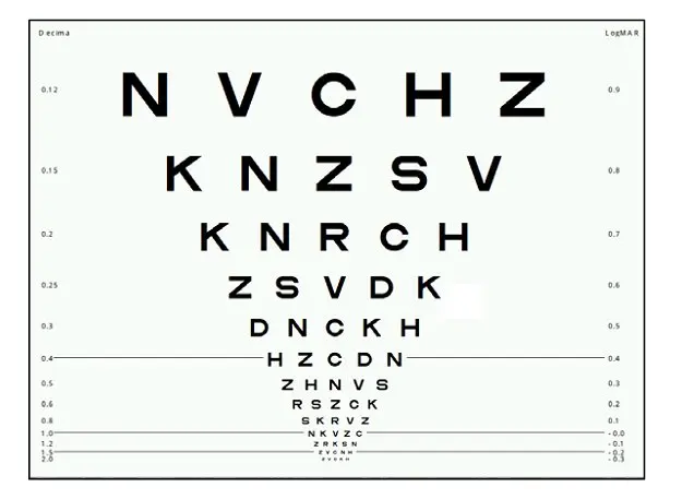 Optometry C-901 Digital Portable Eye Chart - Snellen Visual System