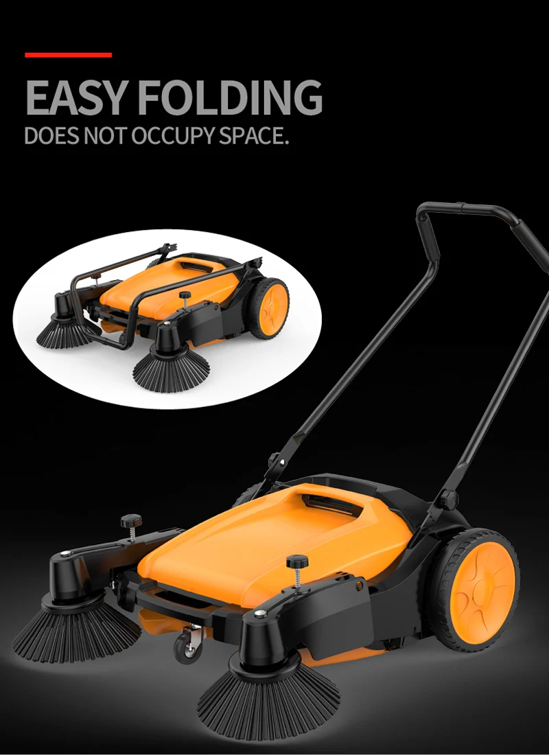 Professional Cleaning Factory 980mm Road Sweepers For Sale Push By Hand ...