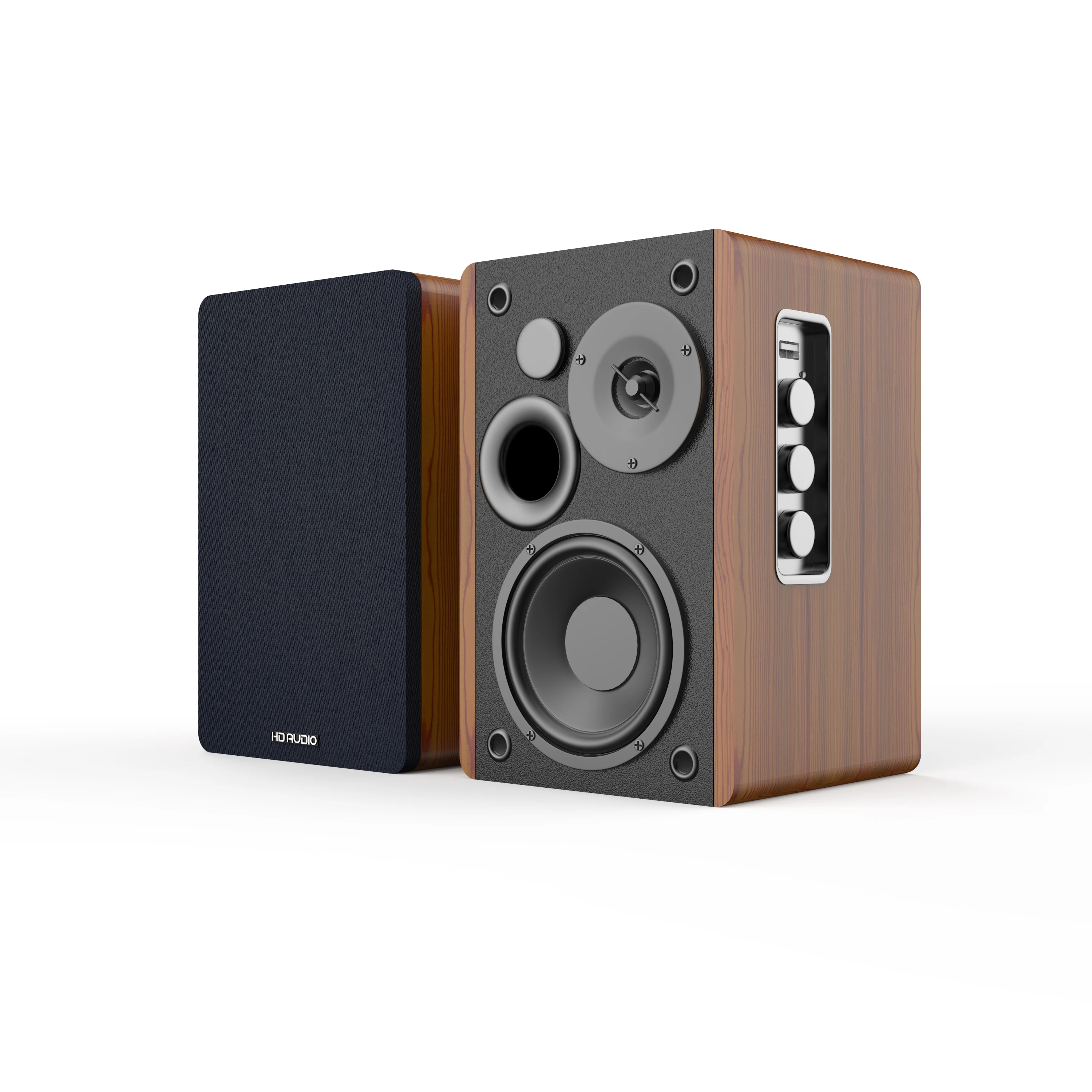 Customized 60W 3-Way HI-FI Wood Tube Amplifier System