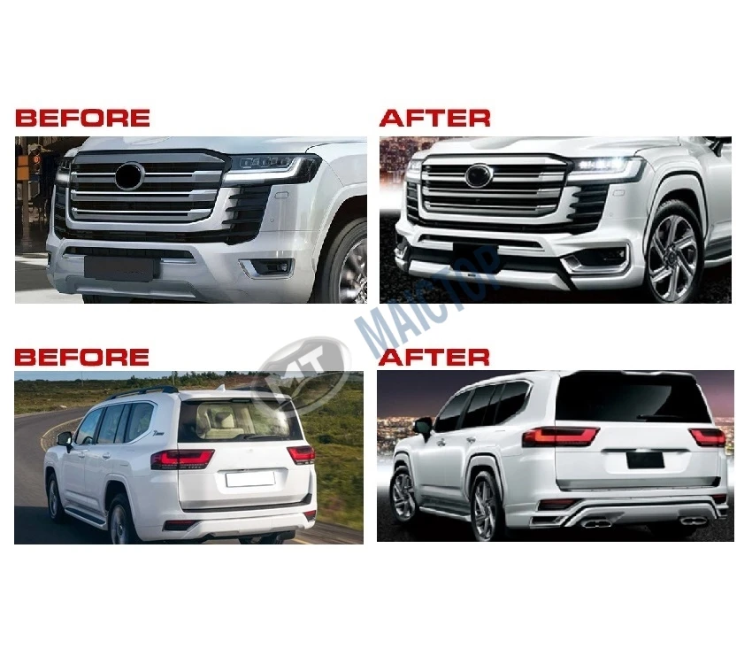 MAICTOP LC300 Front Rear Bumper Lip Facelift Modellista Kit