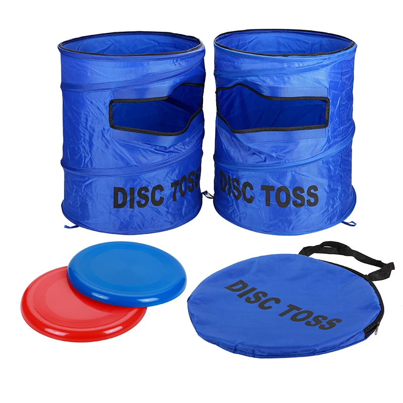 Portable Disc Throwing Target Flying Saucer Disc Toss Game Set With 2 ...