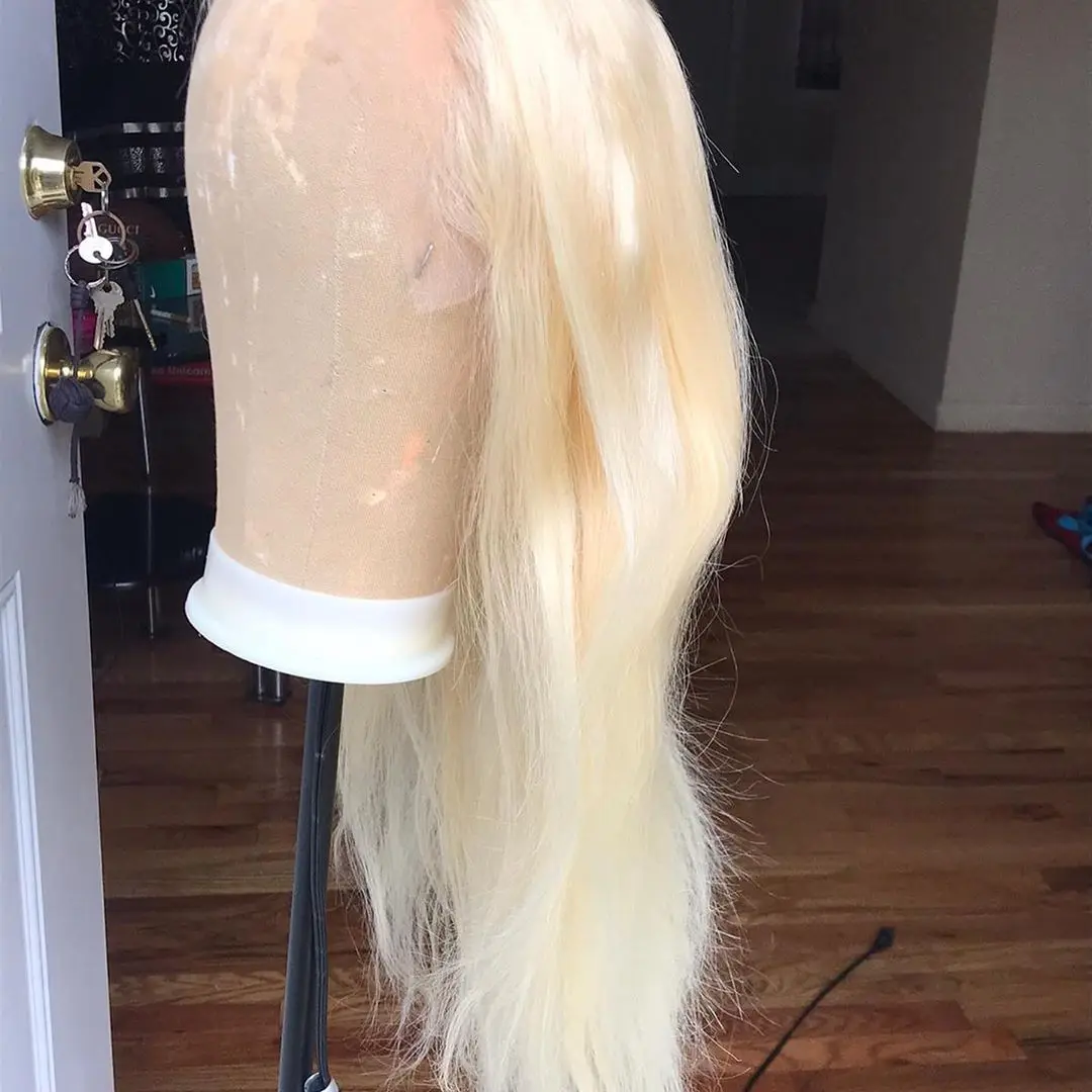 Cuticle Aligned Wig Straight Raw Virgin Human Hair 360 Lace Frontal Wig ...
