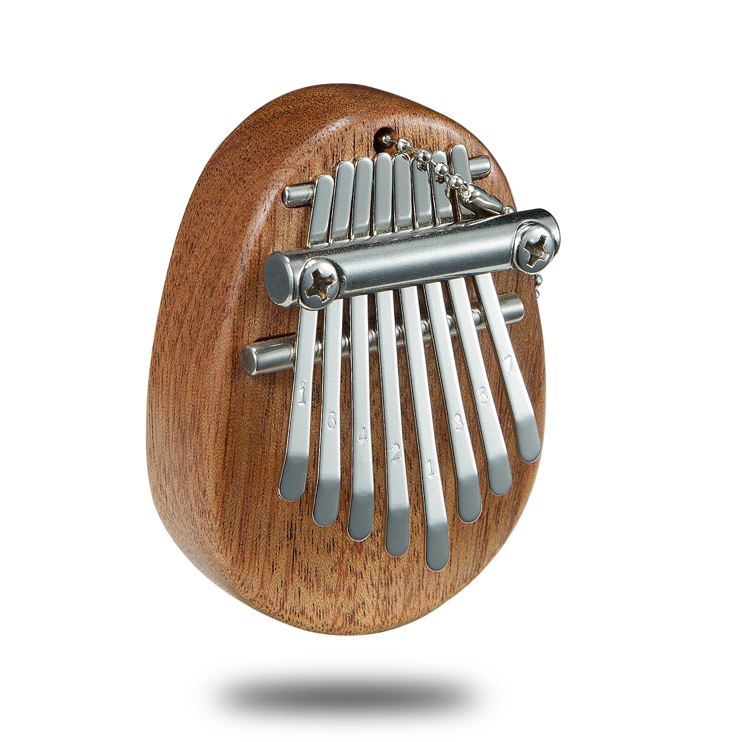 Mini African Mbira Music Instrument 8 Keys Sapele Kalimba Thumb Piano ...
