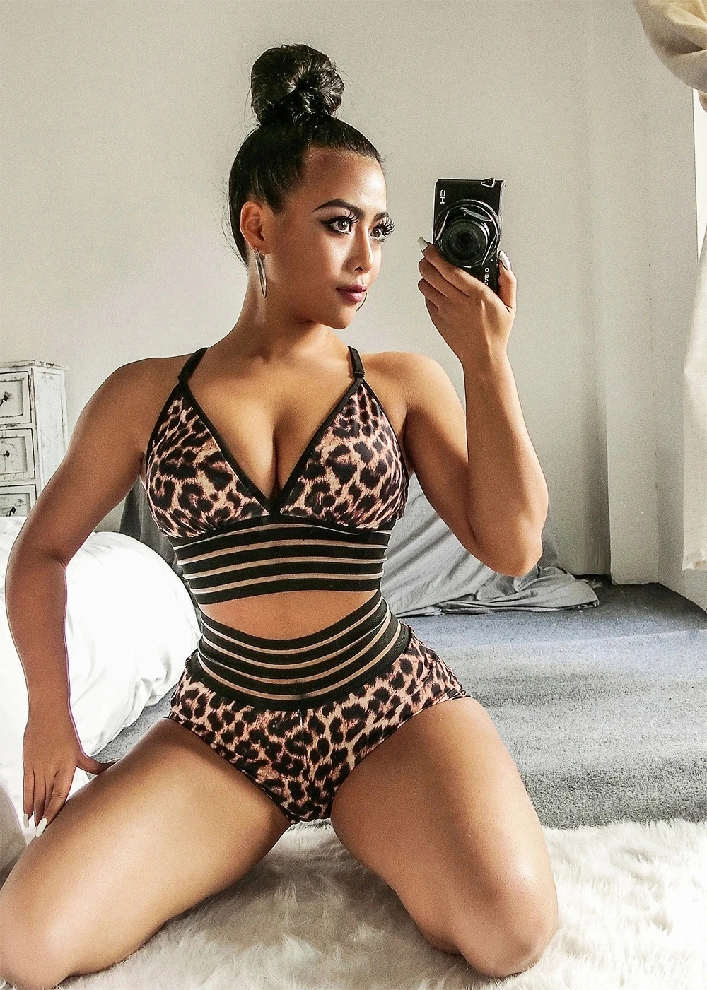 New Sexy Booty Shorts Hot Mini Shorts Scrunch Butt Women Leopard Print