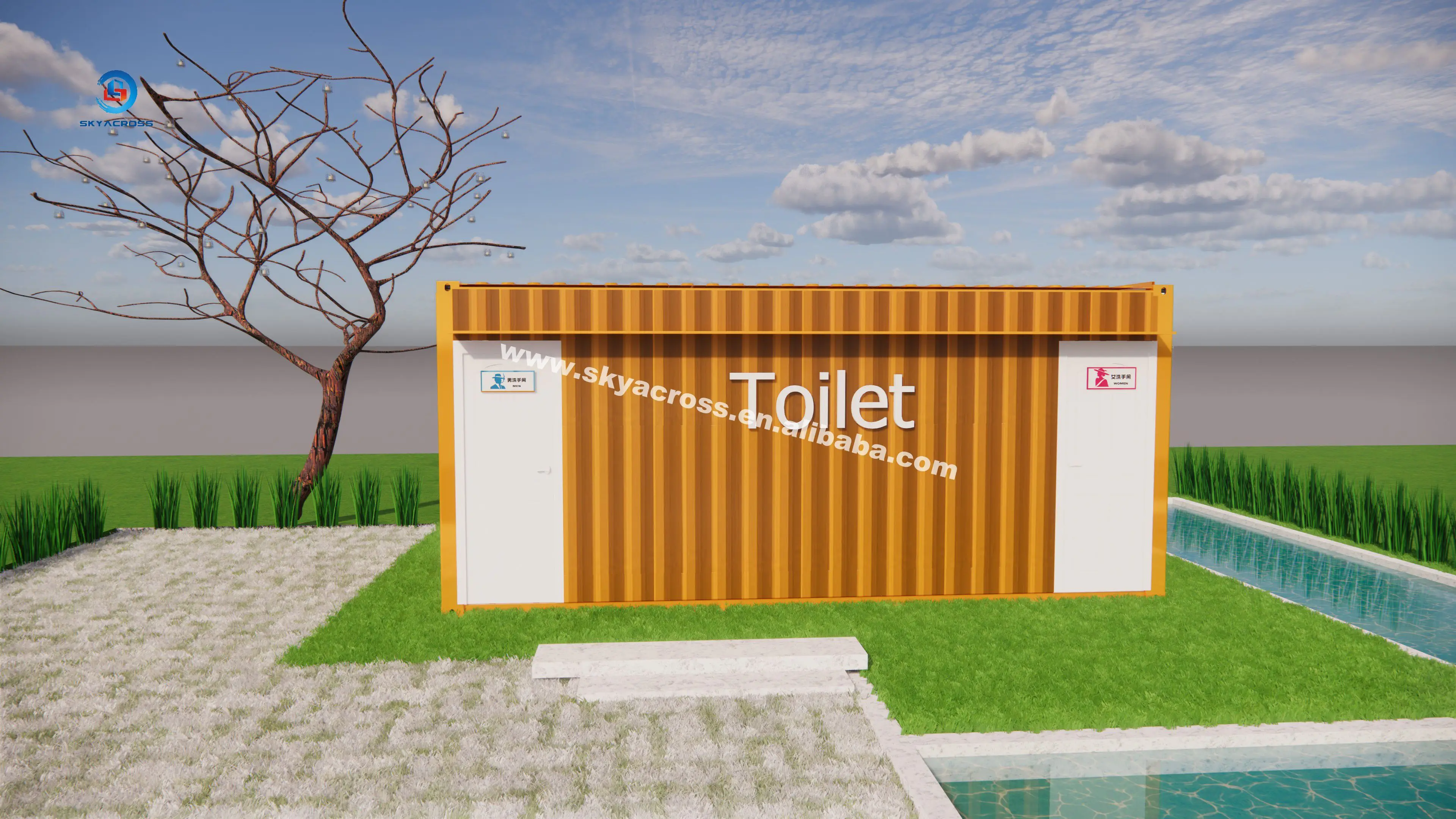 Restroom Container - Mobile Modular Portable Restrooms