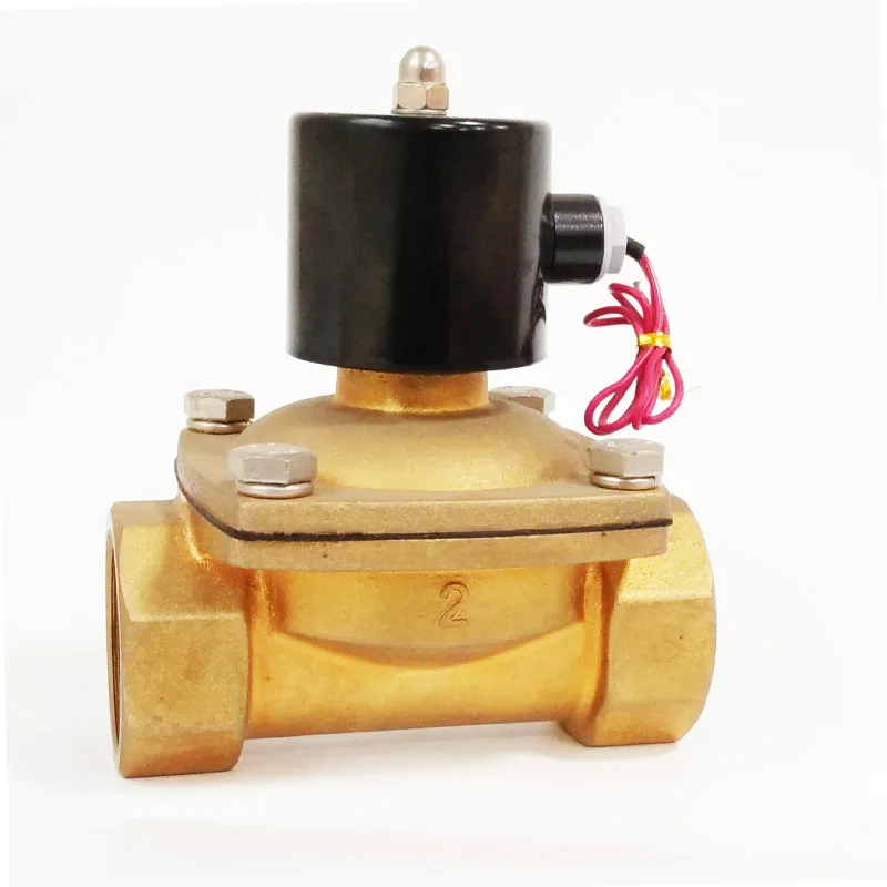 Brass Material Normally Closed 2 Way 2 Inch Water Solenoid Valve - Buy ...