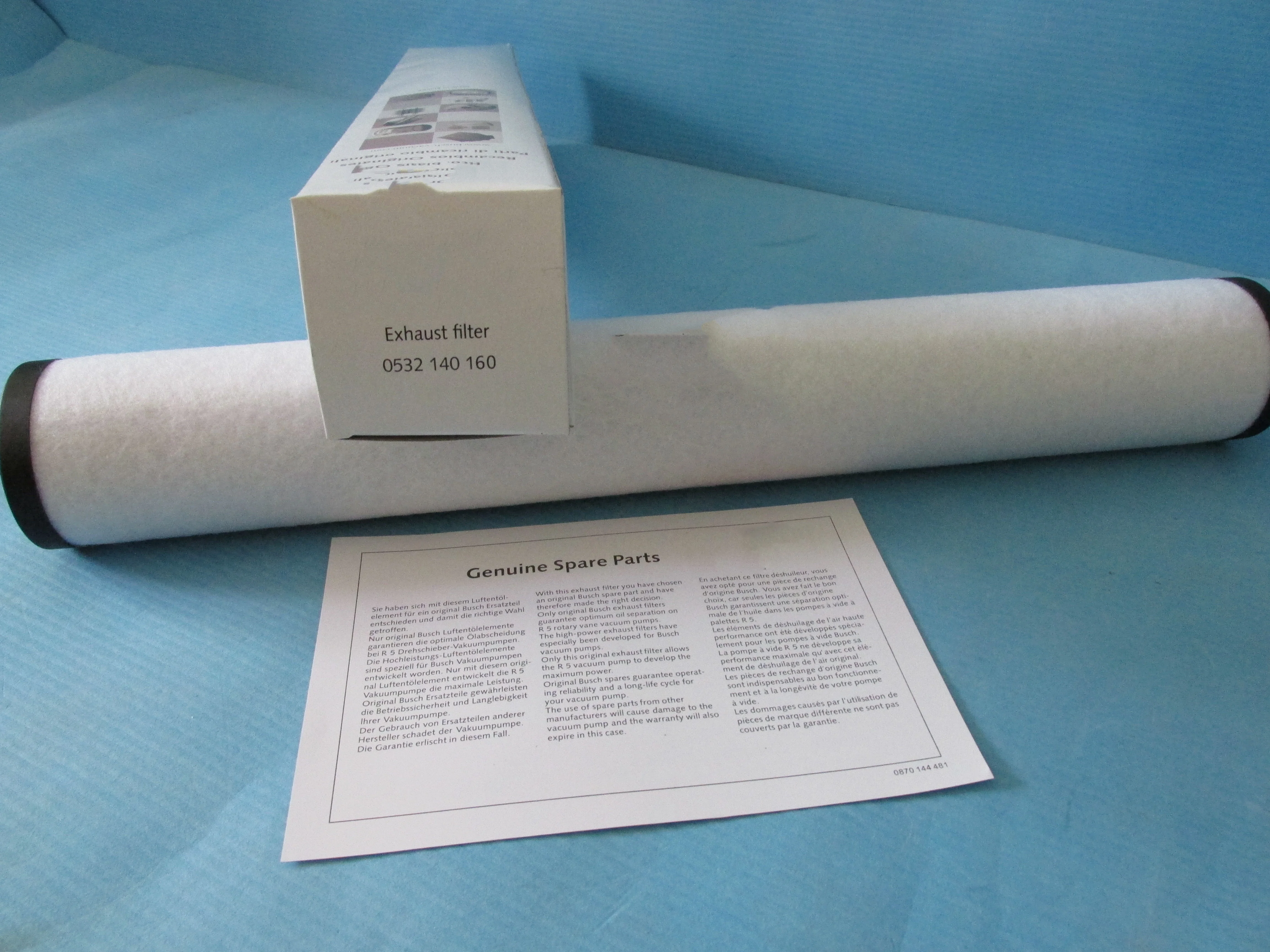 Lvshen Vacuum Pump Exhaust Filter - 0532140160 0532.140.160