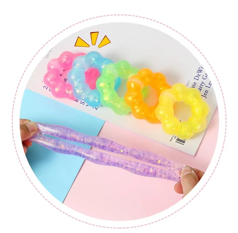 TPR Maltose Wreath Bracelet - Stress Relieving Squeeze Toy