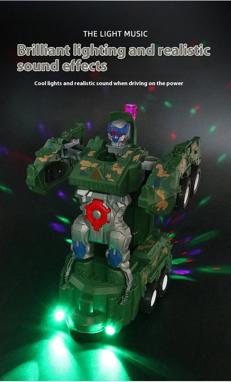 Children Electric Model Universal Tank Transforming Robot Battle ...