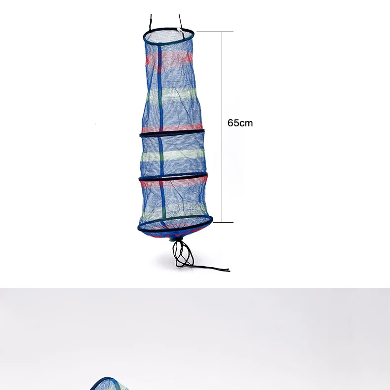 Color 3-layer South Korea Fish Basket 25*65 Export Fish Cage Net Fish ...