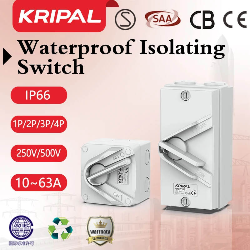Ip66 Ukf2 20a-63a Weatherproof Isolator Switch Outdoor - Buy Isolator Switch Outdoor switch ...