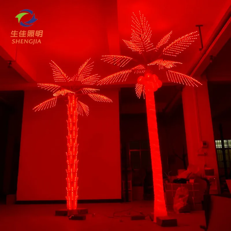 Shengjia LED RGB Coconut Palm Tree Lights for Holiday Decor