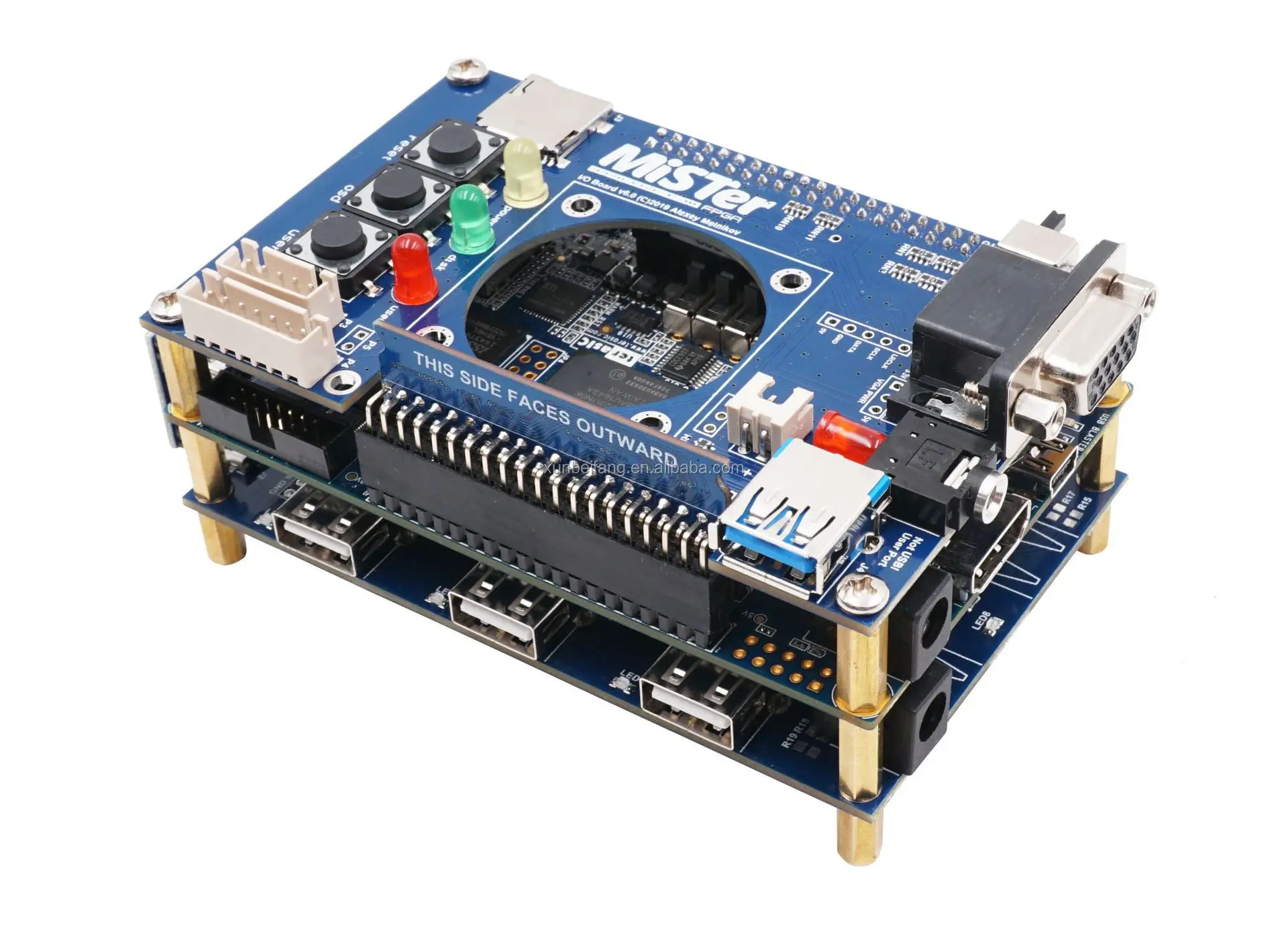 Manual Welding Usb Hub V2.1 Extender Board For Mister Fpga Io Board Set Accessories For Terasic ...