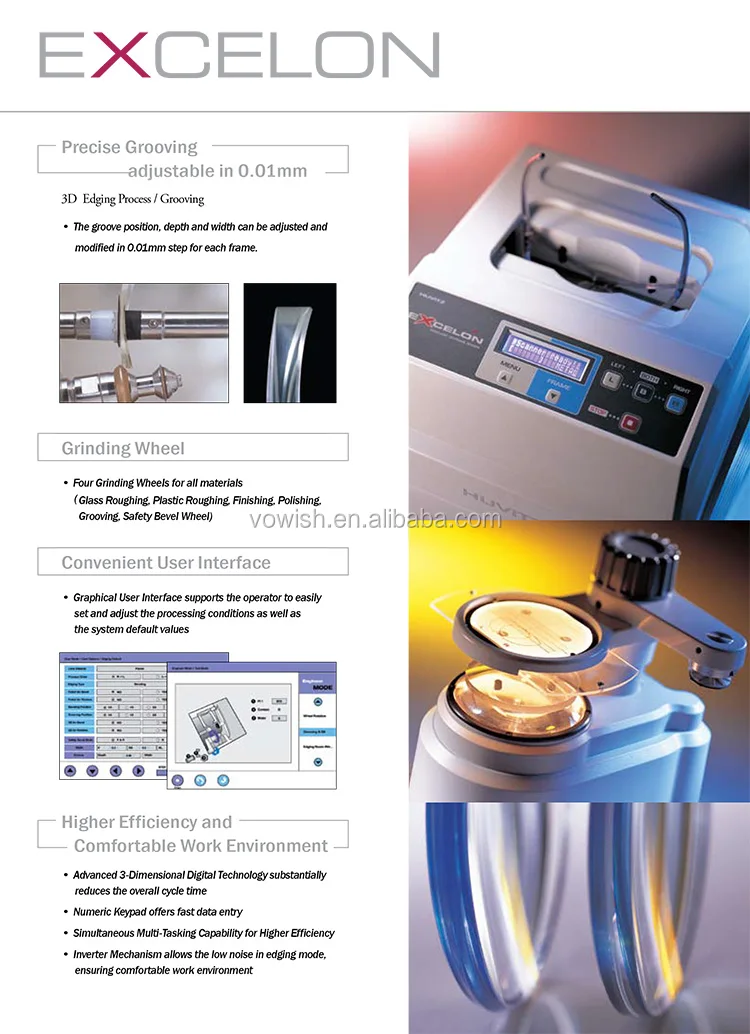 Hpe-410 Optical Equipment Huvitz Product Frame Scan Patternless Edger ...