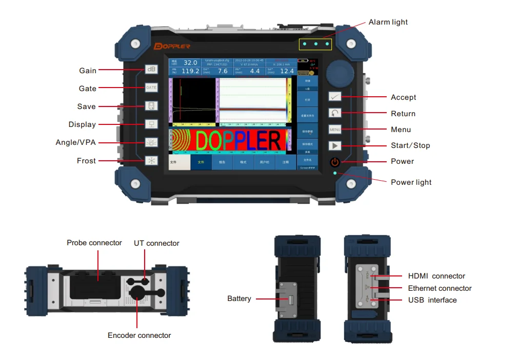 Doppler Ultrasonic NDT Equipment - Phased Array Flaw Detectors