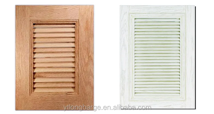 Solid Oak Kitchen Wooden Ventilation Panel Cabinet Doors