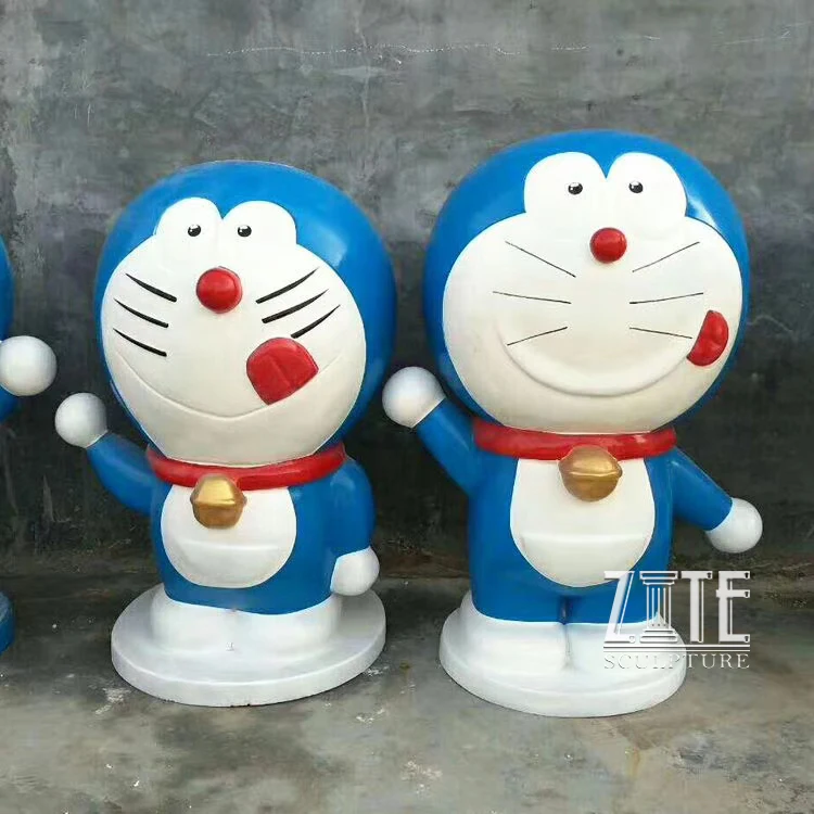 Doraemon Statue in Sea - Life Size Fiberglass Sculpture