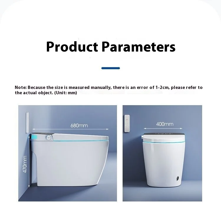 Smart Home Automation System: Square Smart Toilet with Remote Control