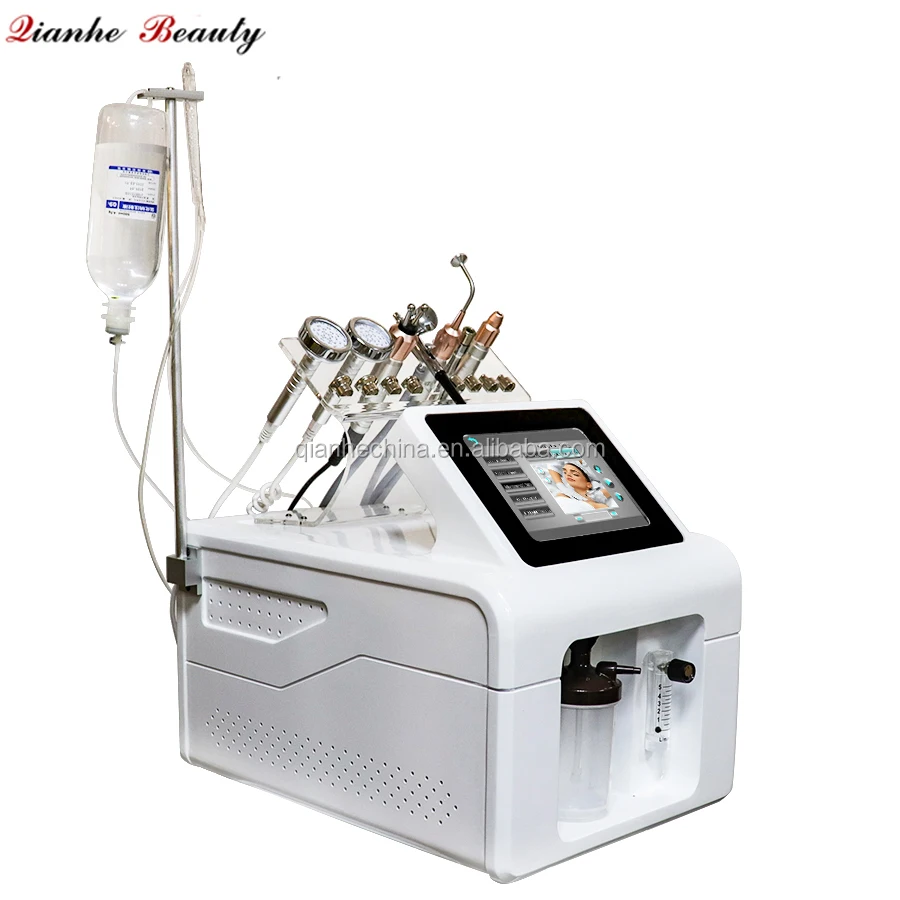 9 In 1 Water Oxygen Injecter Spray Facial Spa Oxygen Peel Oxygen Infusion Facial Machine, High ...