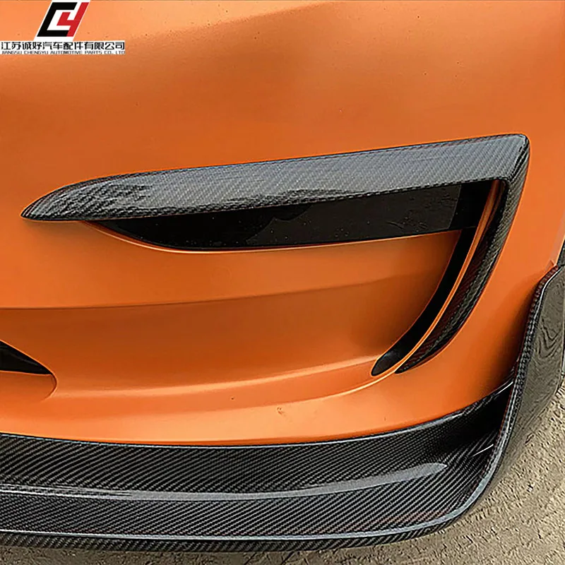 Universal Front Bumper Modification Lip Splitters Canards For Tesla ...