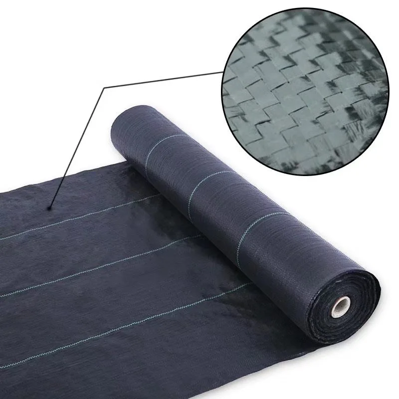 Agricultural Black Plastic Weed Control Mat Ground Cover Dark Weed ...