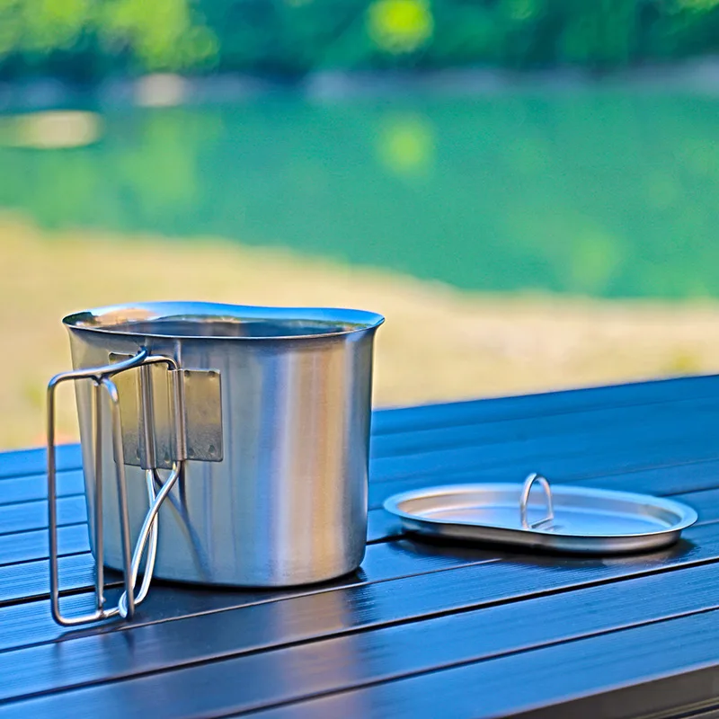 304 Stainless Steel Outdoor Cookware 700ml Camping Pot - Buy Outdoor ...