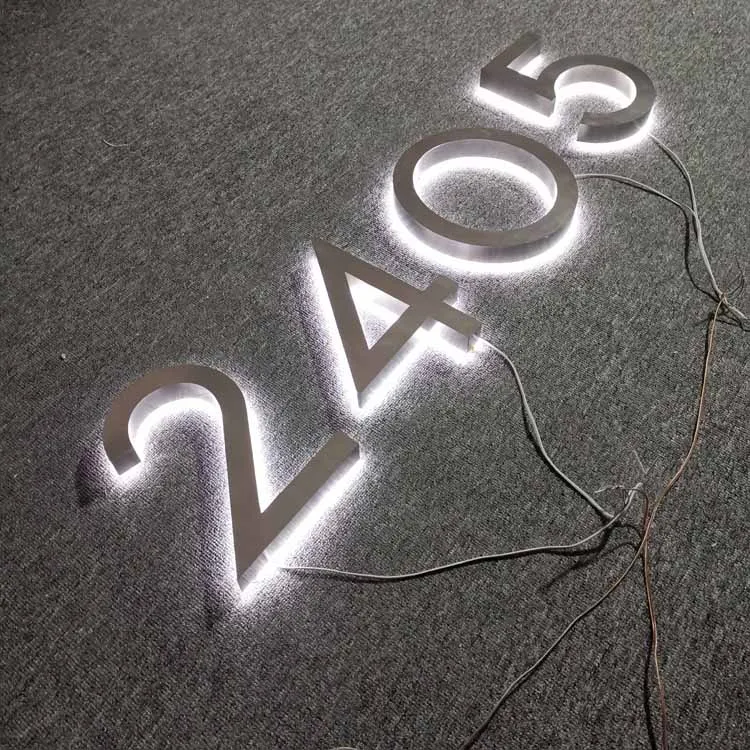 Customizable Hotel Room Number Signs - Backlit & Durable