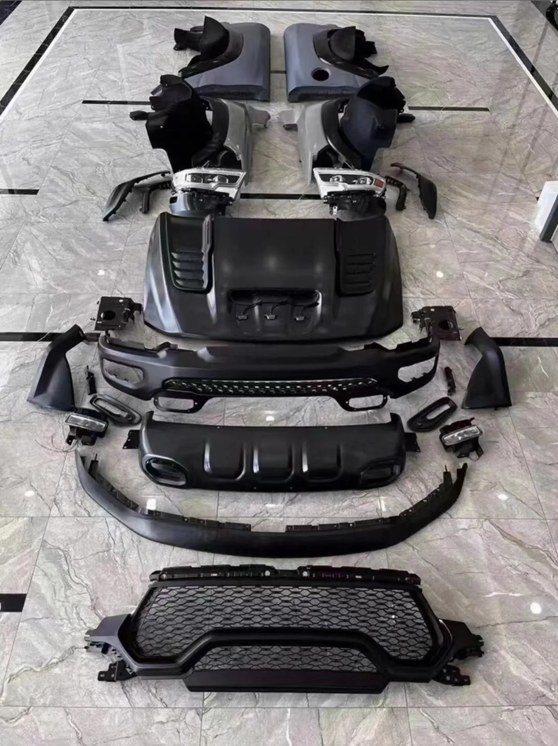 4x4 Accessories Bumper Body Kit For Dodge Ram 1500 2019+ Upgrade To Trx ...