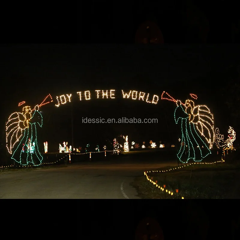 Outdoor Lighted Nativity Sets Religious Christmas Light Displays 2d ...