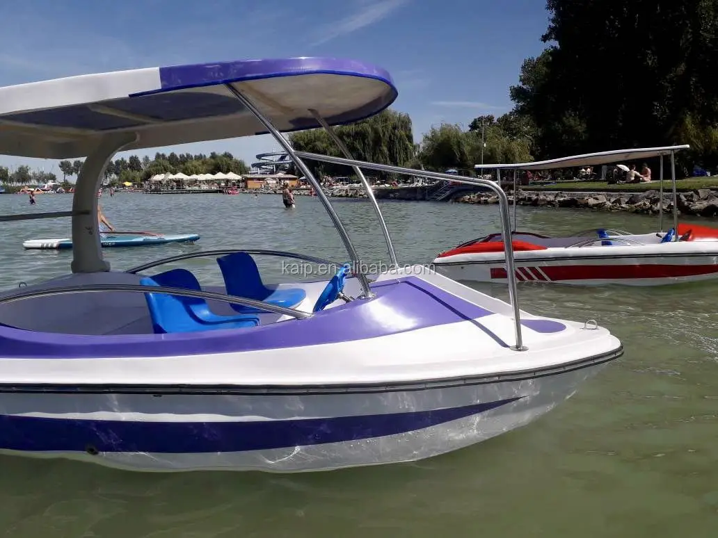 Electric Fiberglass Water Jet Boat - Fun & Eco-friendly