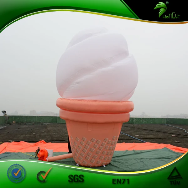Giant Inflatable Ice Cream Cone Realistic Inflatable Food Air Model ...