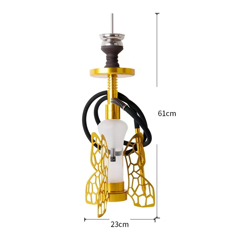 Luxury Design Hookah Aluminum Alloy Butterfly Hookah Set Sheesha Shisha ...