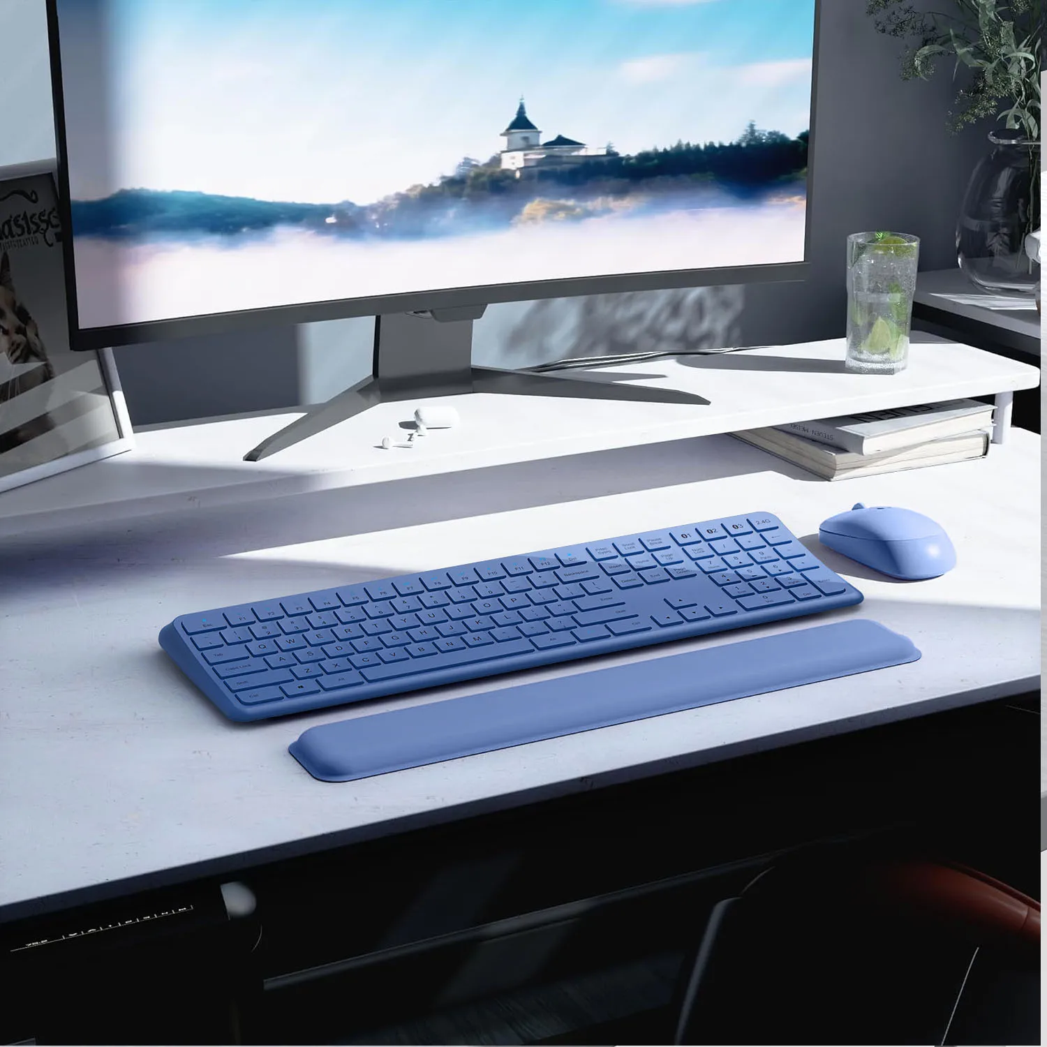 Clavier bluetooth Sans Fil Teclado Inalambrico Ergonomic Muti-Paired ...