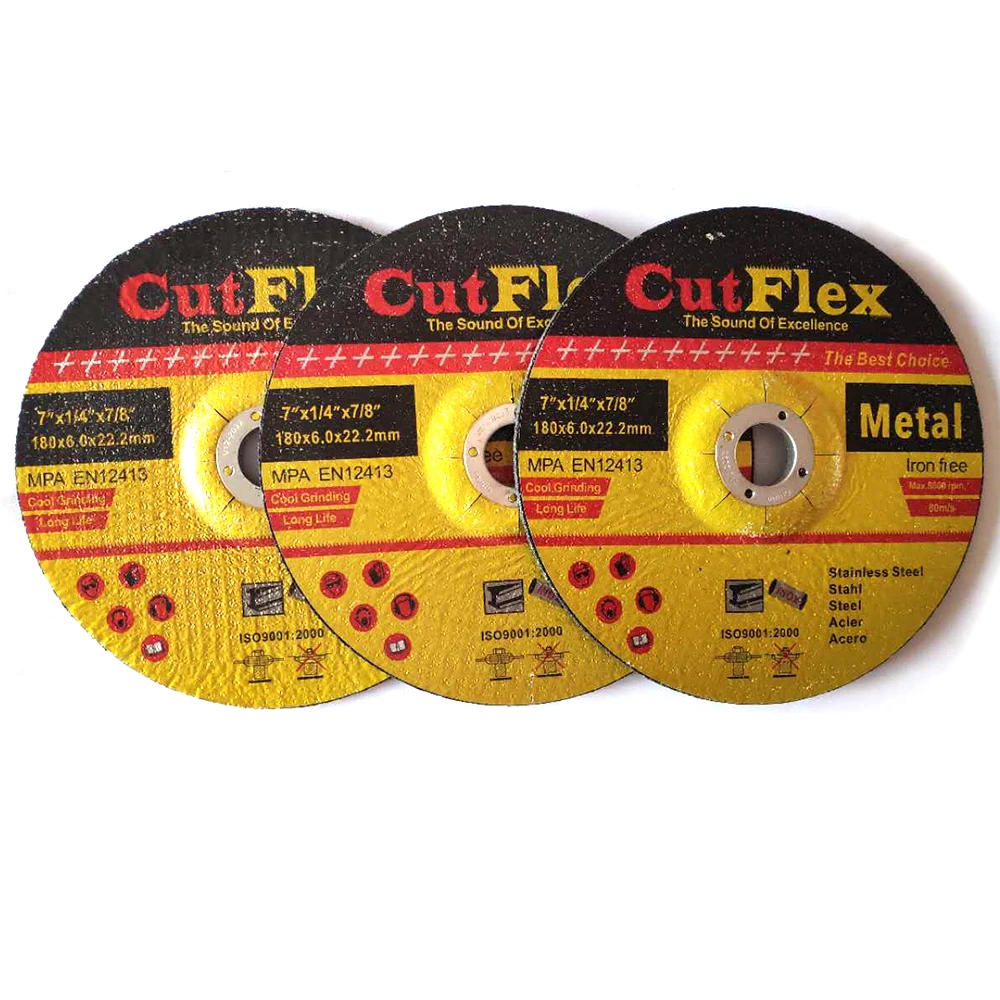 7'' Cutflex Cutting Wheel Industry Abrasive For Stainless Steel/ Metal 180x1.6x22.2mm - Buy ...