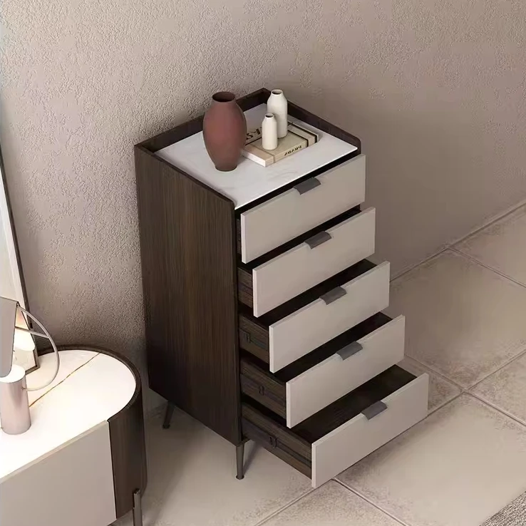 Modern Style Wood Drawer Storage Cabinet For Living Room Bedroom ...