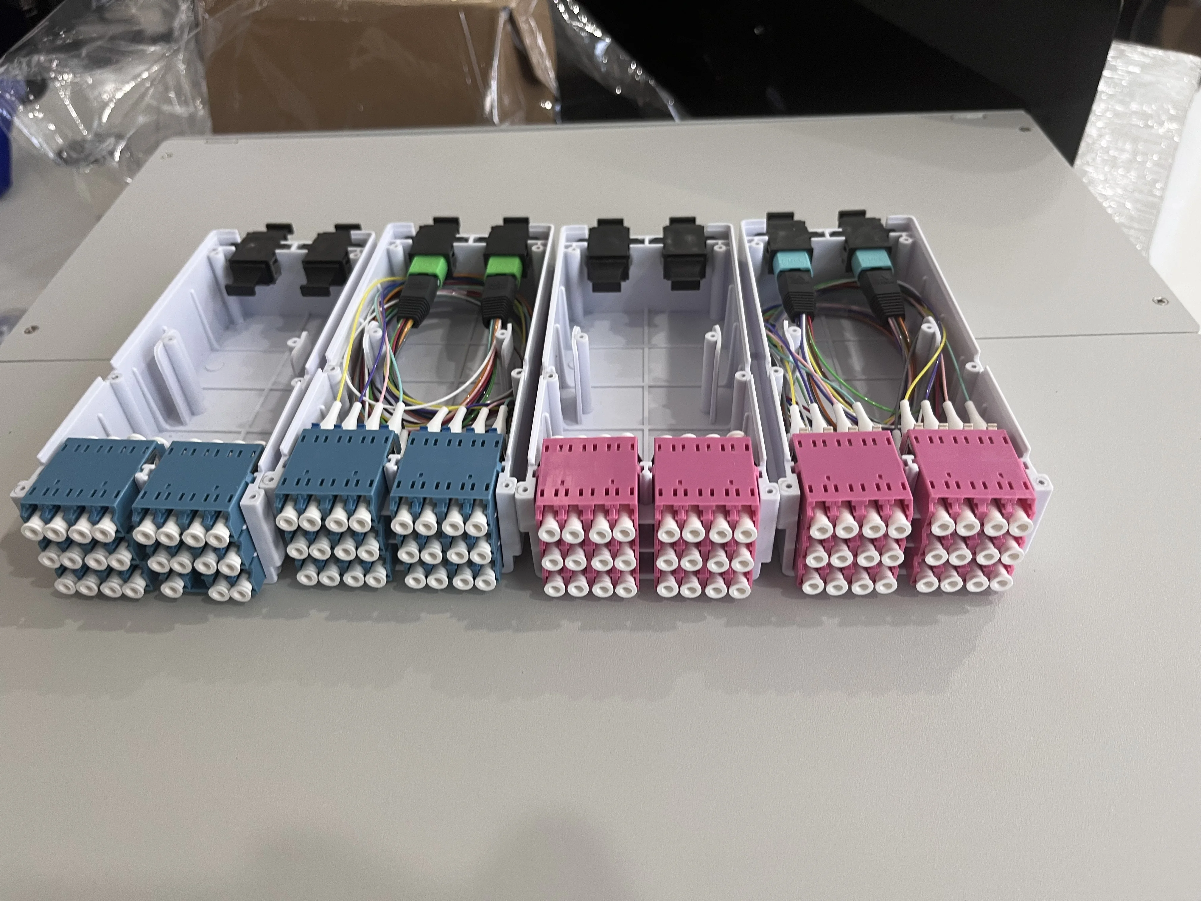 4u 576 Fibers Mtp Mpo Lc Cassettes High Density Fiber Optic Patch Panel ...