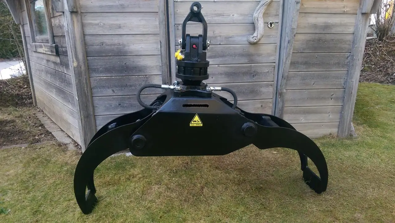 Excavator Hydraulic Clamp Grapple Rotator - Durable & Efficient