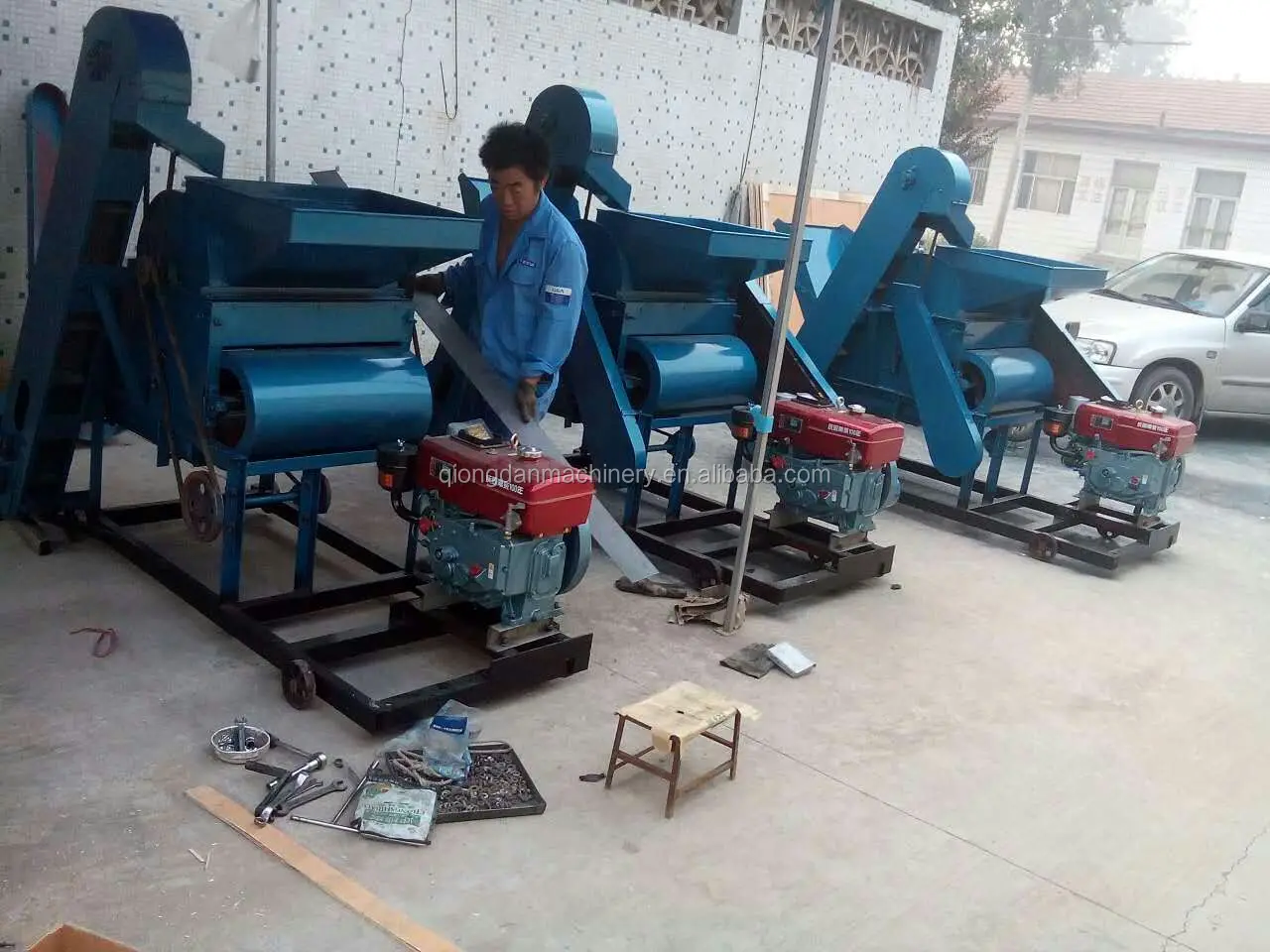 Efficient Castor Bean Seed Dehuller - Low Energy Consumption