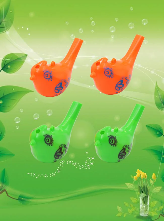 Plastic Bird Water Whistle Children Diy Sound Cute Whistle Children ...