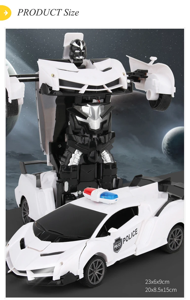 RC Police Robot Car - Transforming Fun for All Ages