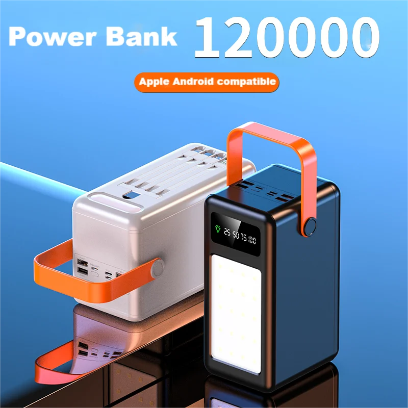 Hot Selling Super Large Capacity Camping Light Power Bank 100000mah ...