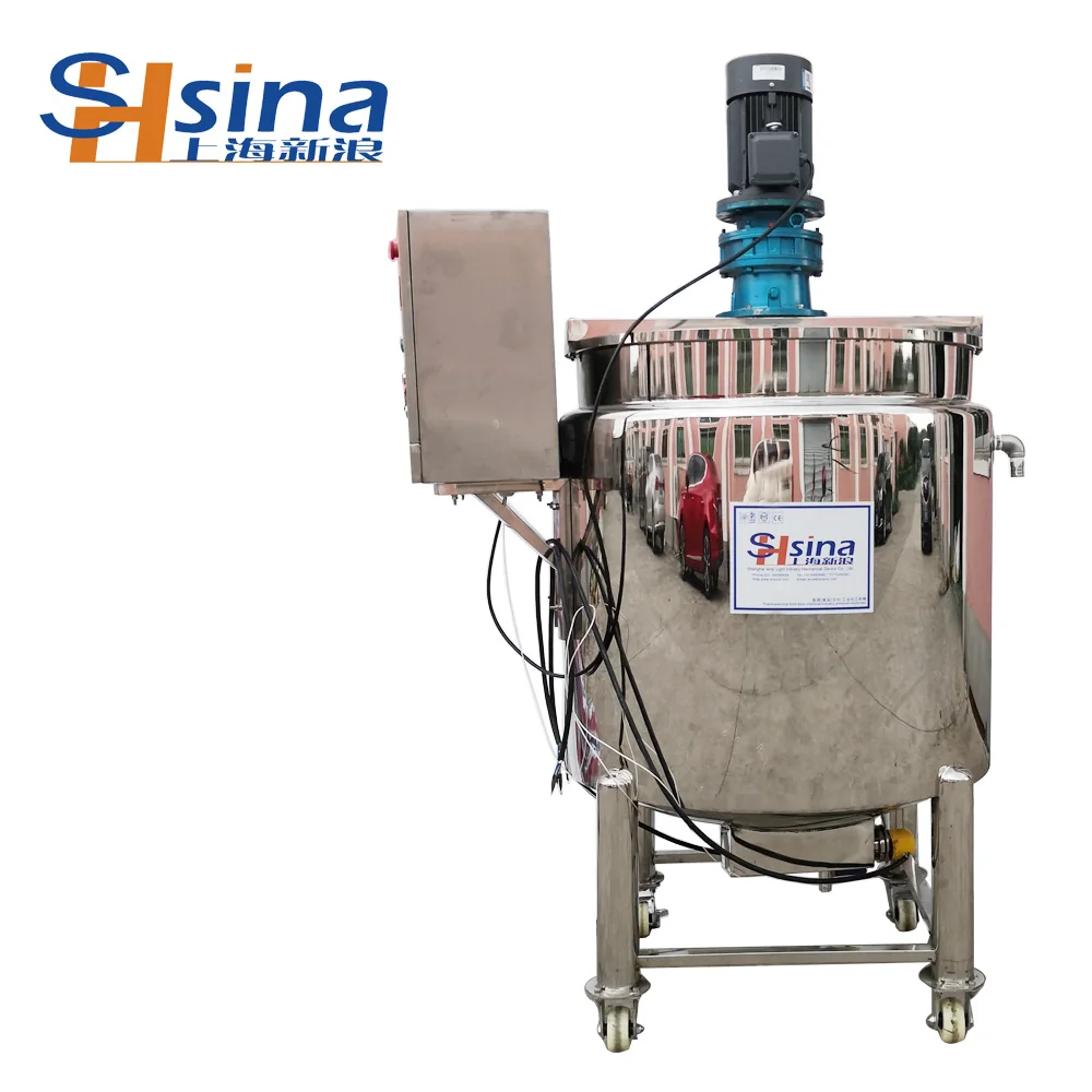 100-1000l Liquid Mixer,Liquid Soap Mixing Tank Small Mixer For Cosmetic ...