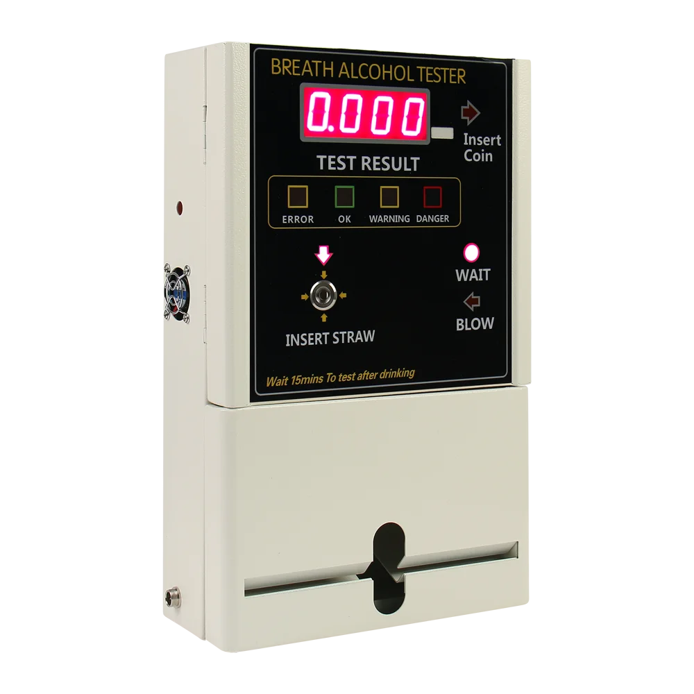 Wall Mount Digital Breathalyzer - Accurate Alcohol Testing
