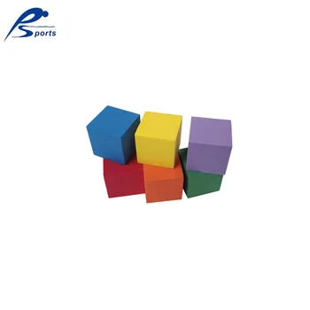 Fun 6 Colors Eva Color Cube Eva Building Blocks Toy 1 Inch Rainbow ...