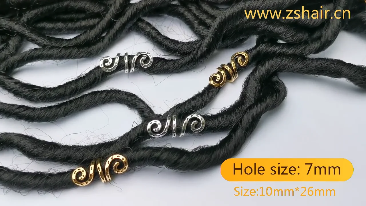 Celtic Viking Spiral Hair Beads Rings 7mm Hole Vintage Spiral Hair ...