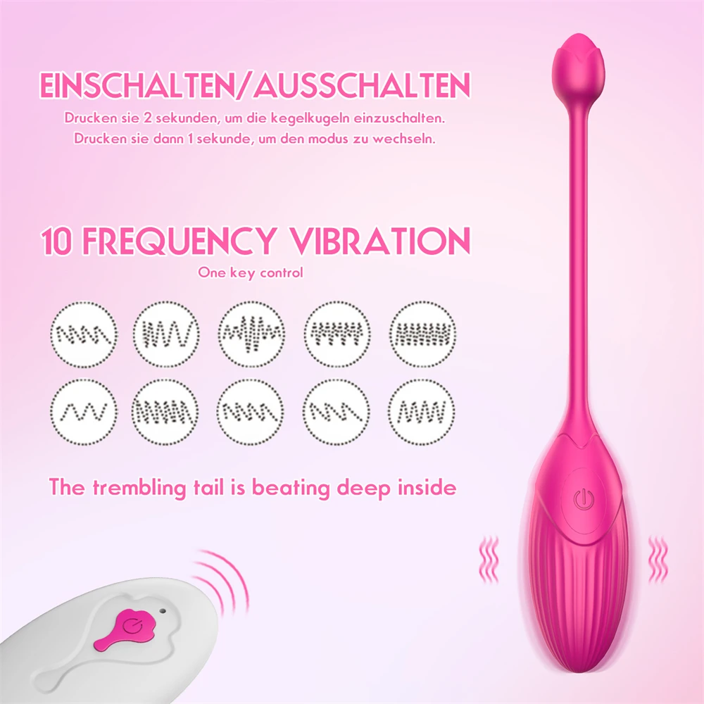 Silicone Sextoy Remote Control Kegel Exerciser for Women
