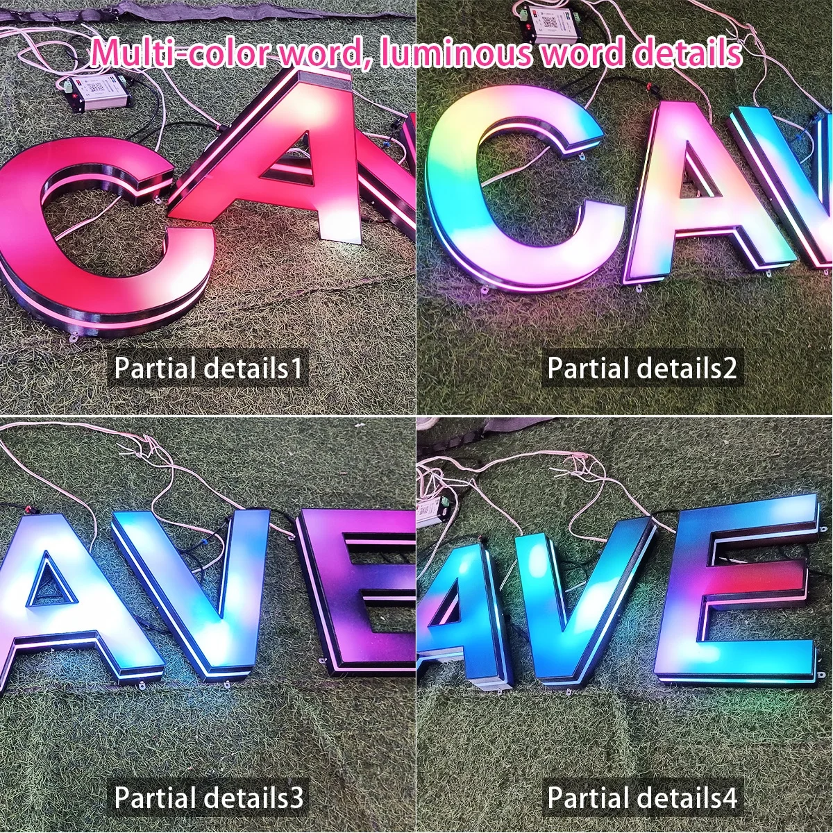 Factory Direct LED Tube Adjustable Acrylic Signboard Creative Shape ...