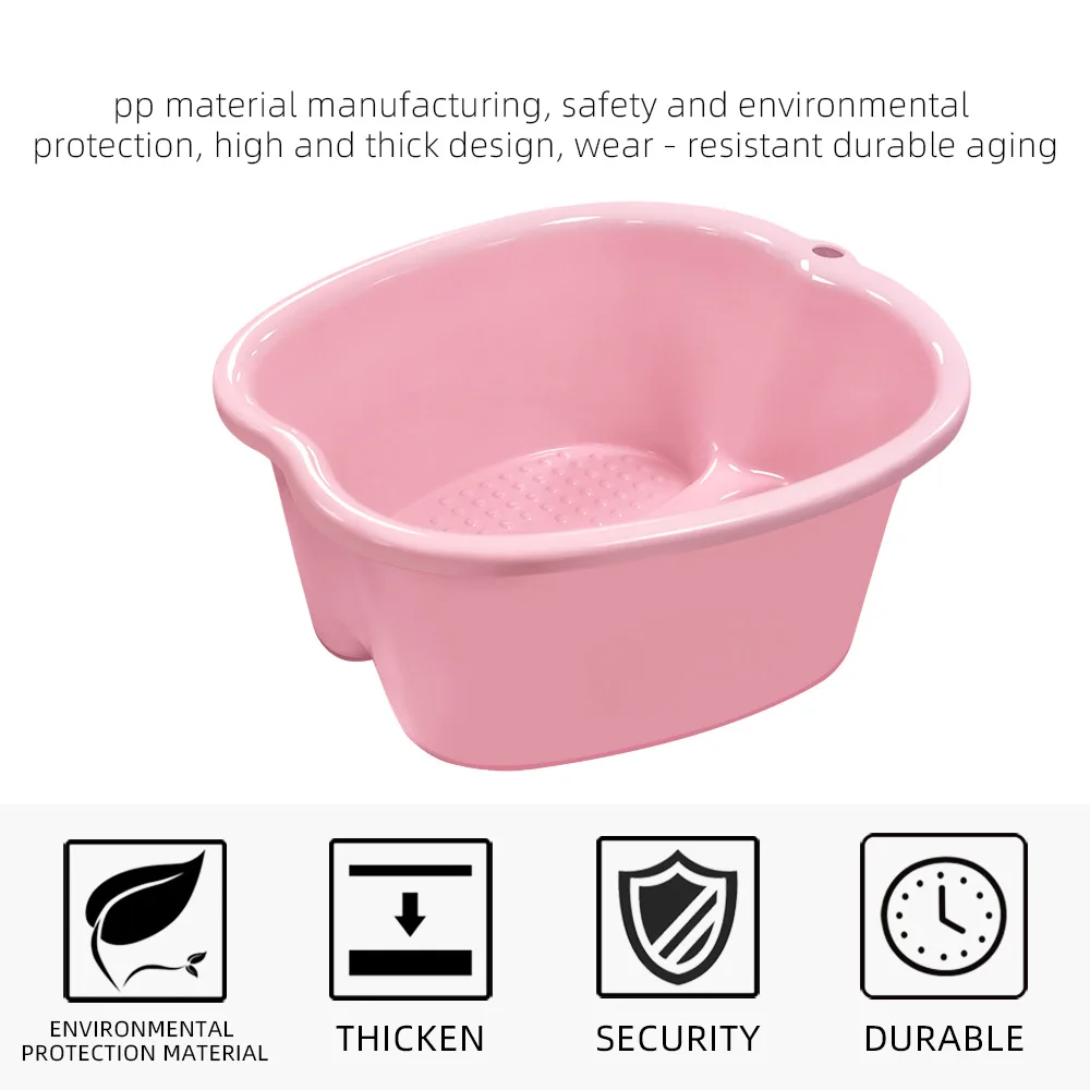 Foot Bath Basin Plastic Wash Basin Foot Spa Massager Household Massage ...