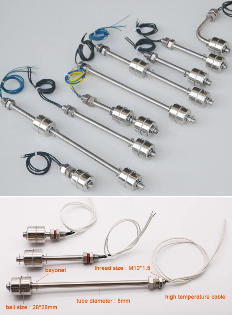 24 V Stainless Steel Water Fuel Tank Sensor Float Switch Oil Level ...