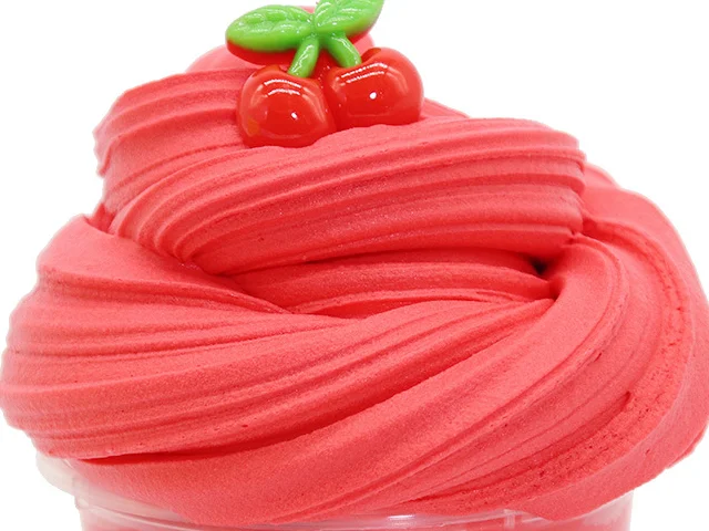 Newest Rainbow Fluffy Slime Colorful Puff Slime Stretchy Soft Scented ...